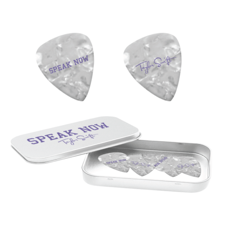TAYLOR SWIFT SPEAK NOW COLLECTION MERCHANDISE 'SPEAK NOW' GUITAR PICK SET