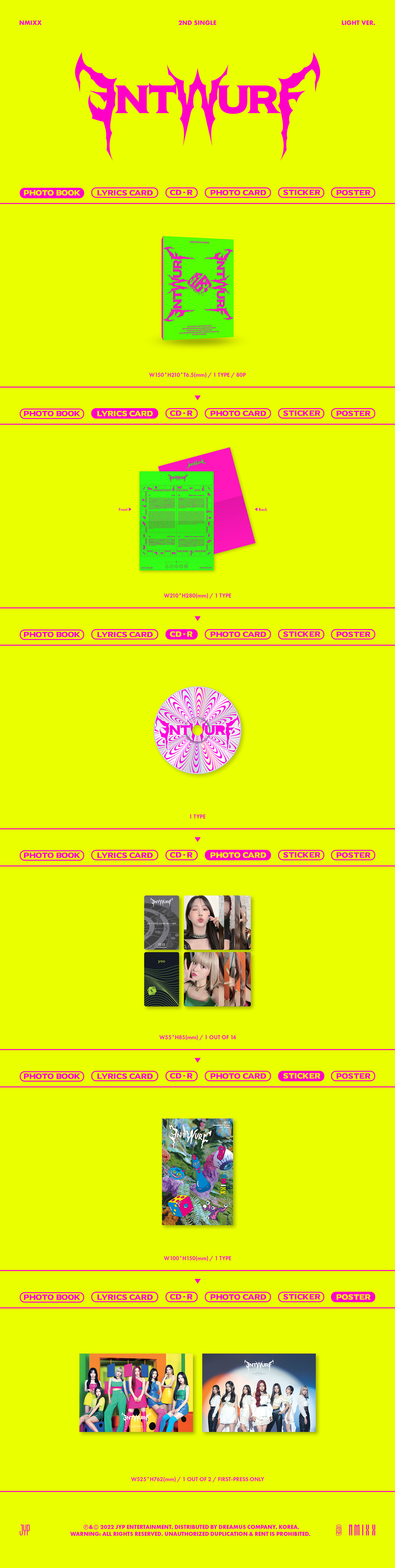 NMIXX JIWOO SIGNED 2ND SINGLE ALBUM 'ENTWURF' (SEALED)