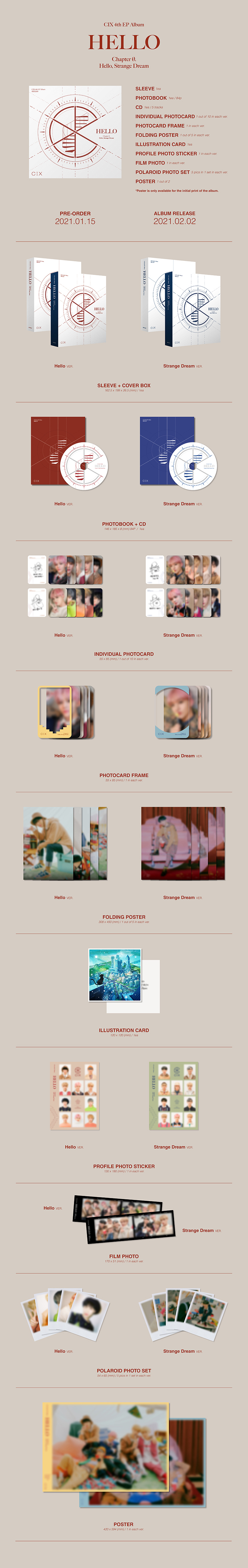 CIX 1ST EP ALBUM 'HELLO STRANGER' MWAVE MEET & GREET PHOTOCARD
